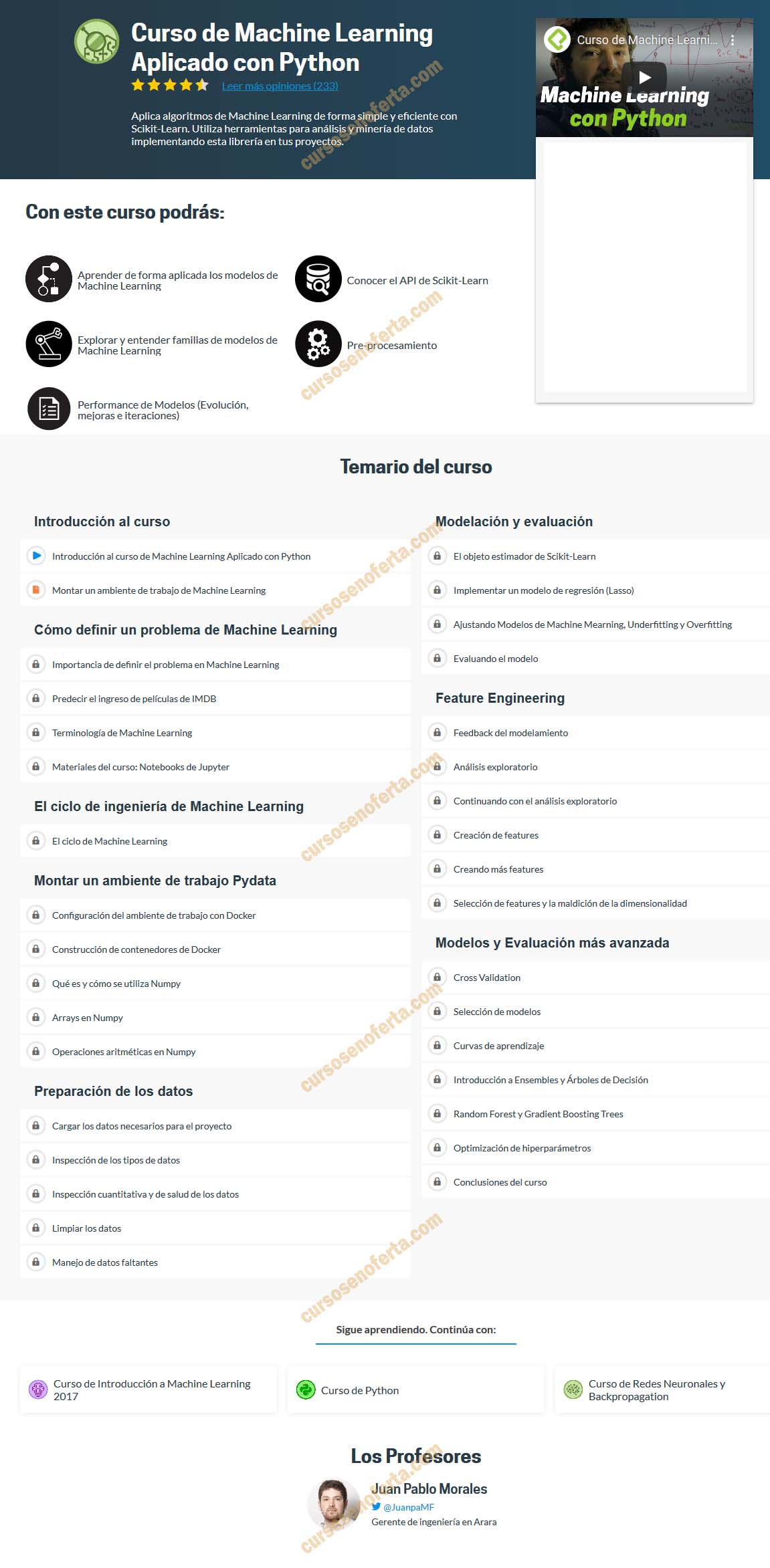 Curso de Machine Learning Aplicado con Python - cursosenoferta.com Curso de Machine Learning Aplicado con Python - cursosenoferta.com